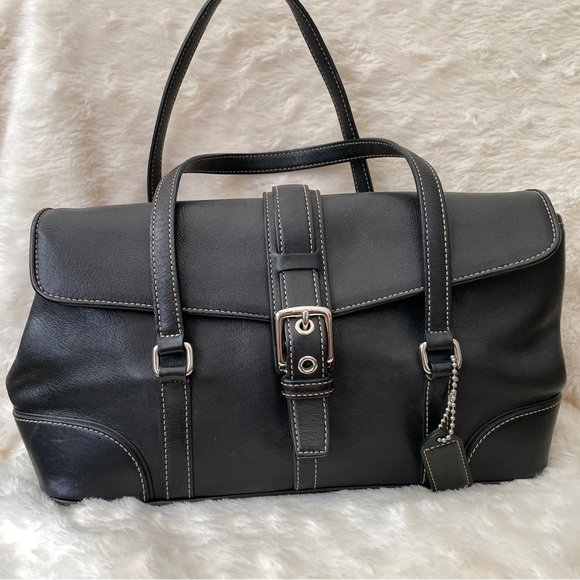 Coach | Bags | Coach Hampton Black Leather Purse 9267 | Poshmark
